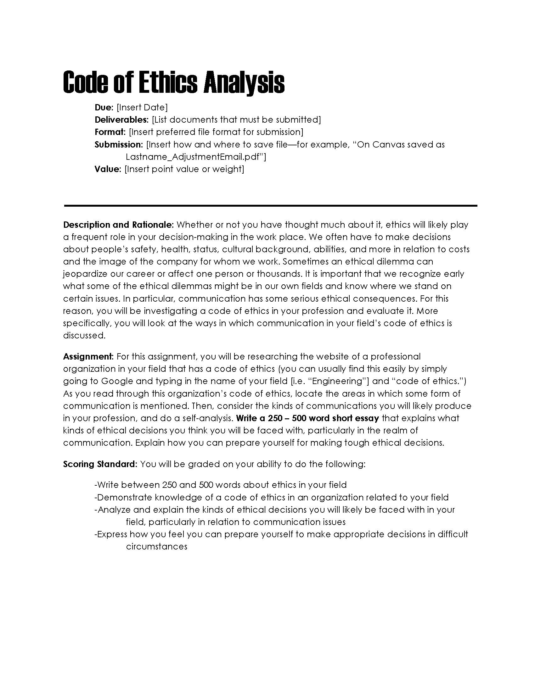Code Of Ethics Analysis The Visual Communication Guy Code Of Ethics Analysis The Visual Communication Guy