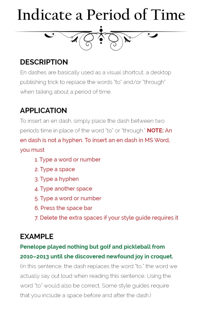 How to Use En Dashes - The Visual Communication Guy