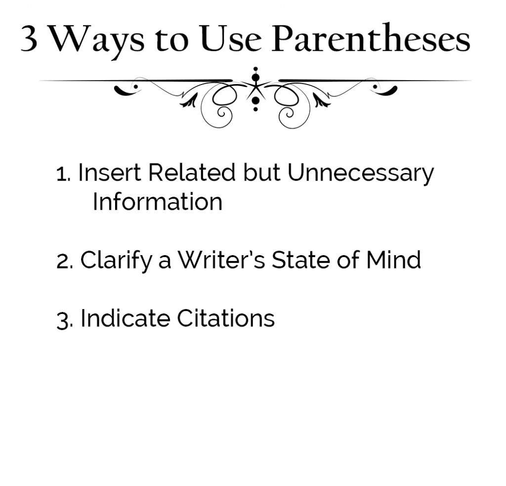 Ways to use parentheses The Visual Communication Guy